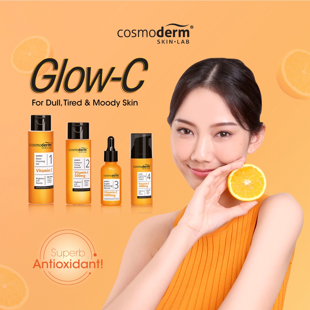 Cosmoderm Glow-C Brightening Moisture Solution 50ml (Vitamin C ...