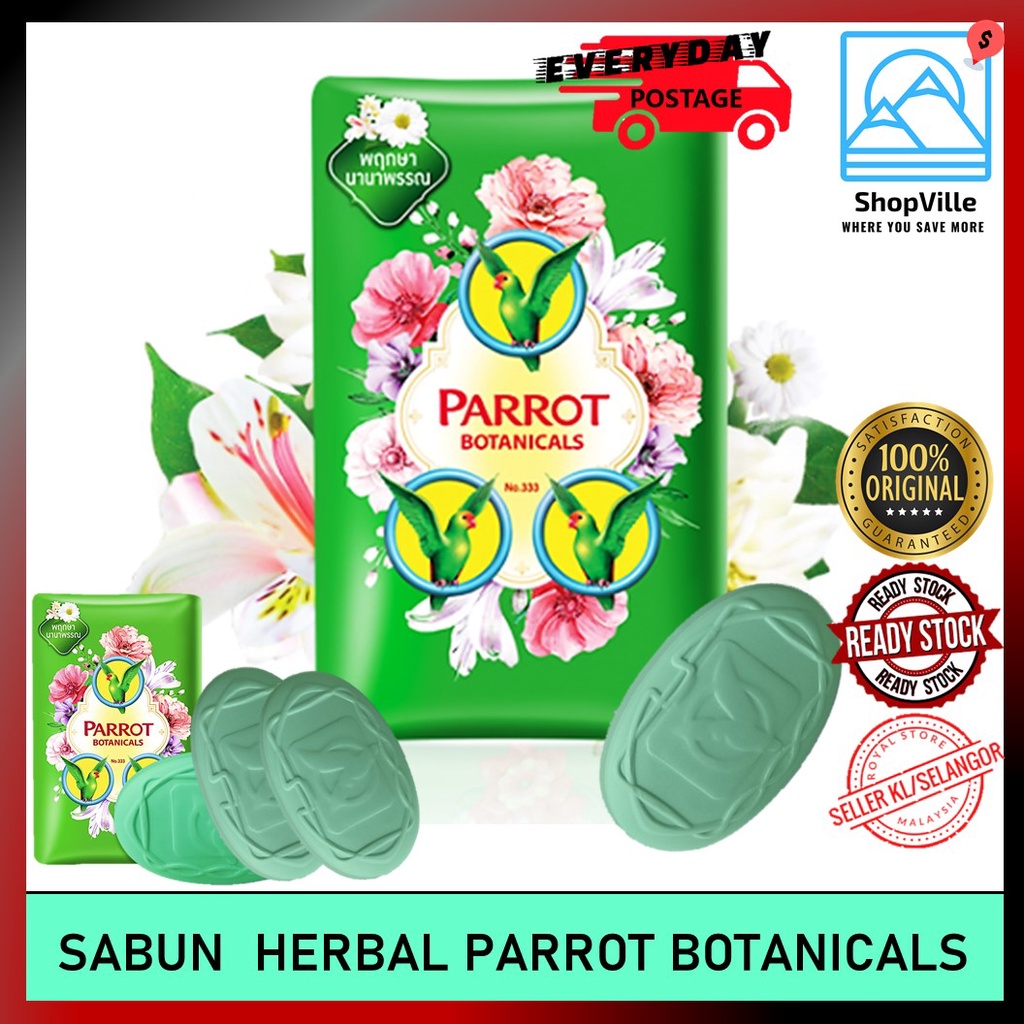 (6pcs) Sabun Popinjay Thailand Parrot Botanicals Soap Herbal Burung ...