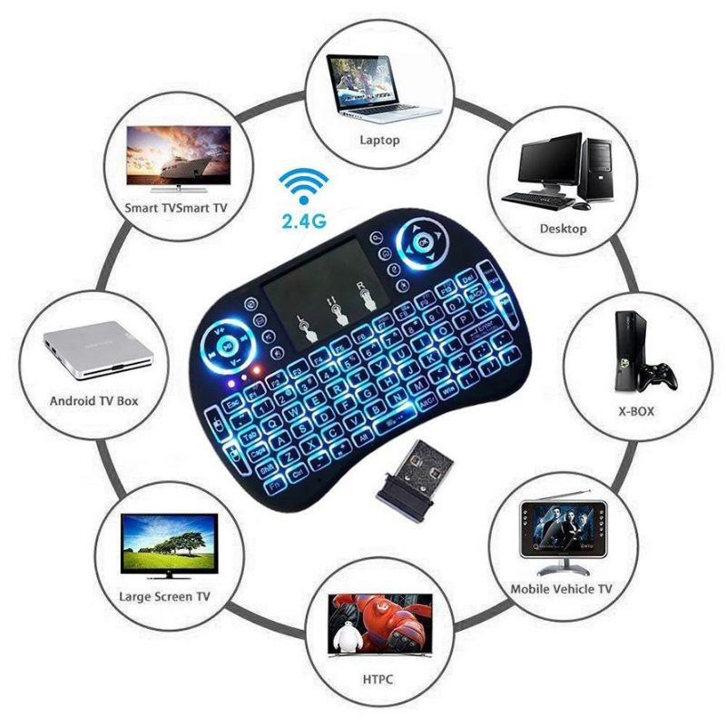 i8 mini keyboard mouse 2.4Ghz Wireless Touchpad Keyboard | Shopee Malaysia