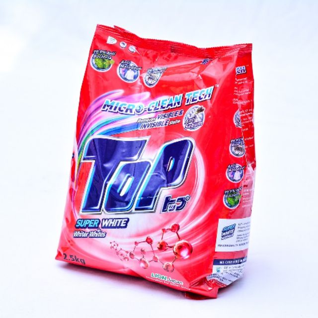 🐥Top Powder Detergent Micro-Clean Tech Super White (2.3kg) | Shopee ...