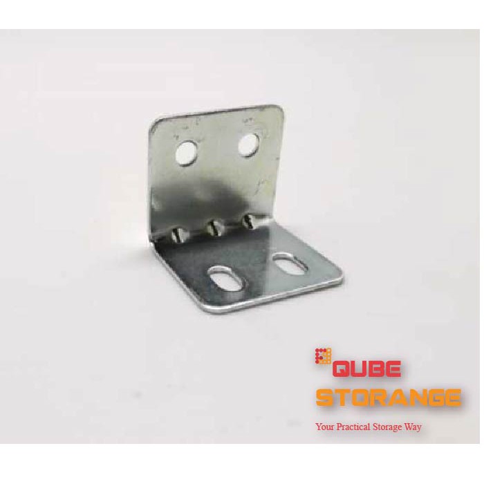 ( 10 pcs ) 1" Zinc L Bracket 90 Degree Shape Shelf Corner Brace Angle ...