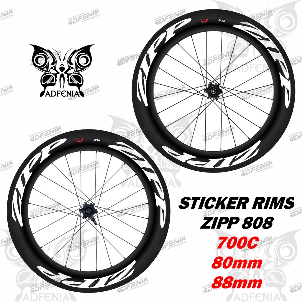 Sticker Decal Rims Zipp 808 Road Bike Fixed Gear 700c | Shopee Malaysia