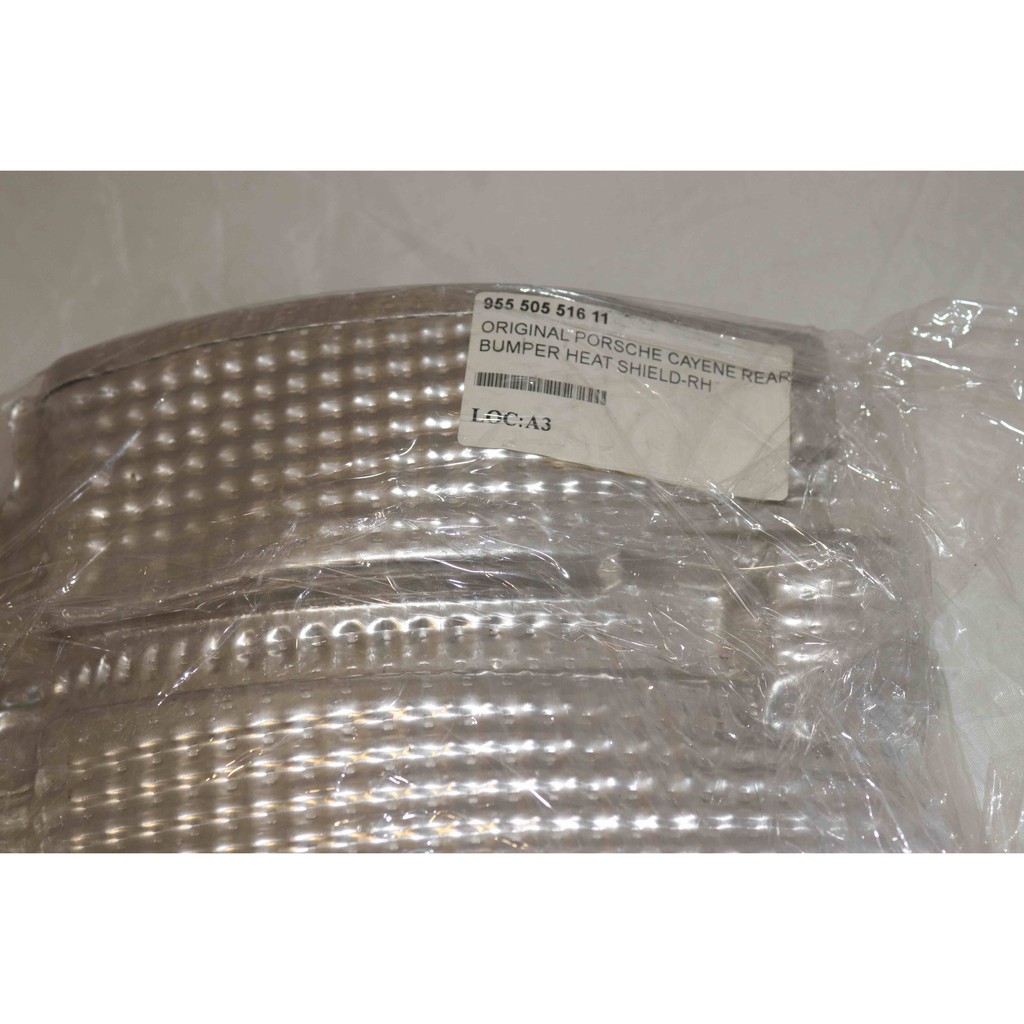 ORIGINAL PORSCHE CAYENE REAR BUMPER HEAT SHIELD-RH (955 505 516 11 ...