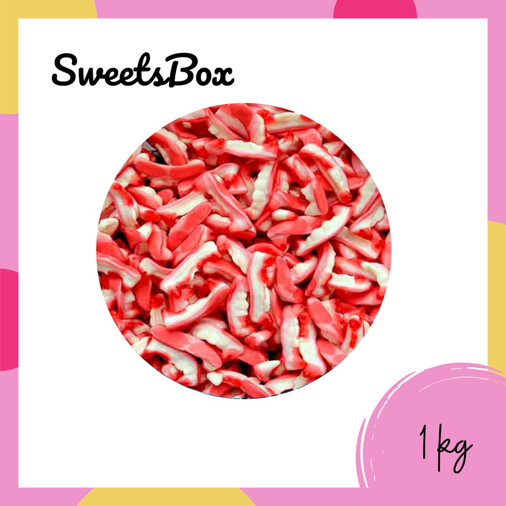 Sweetsbox | Bebeto Vampire Teeth 1KG - Tasty Halal Candy Gummy Gula ...