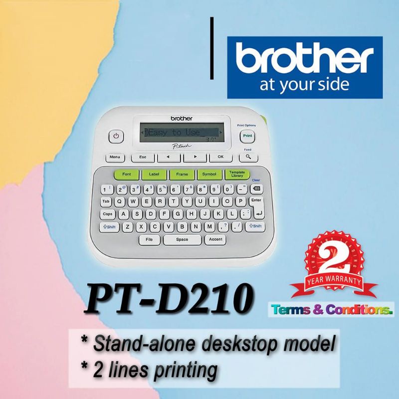 Brother P-TOUCH D210 PT-D210 Handheld P-Touch Labelling Machine Printer ...