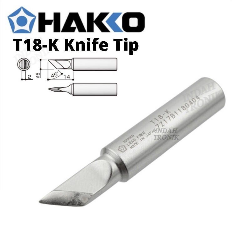 HAKKO T18-K Soldering Replacement Tip - Japan | Shopee Malaysia