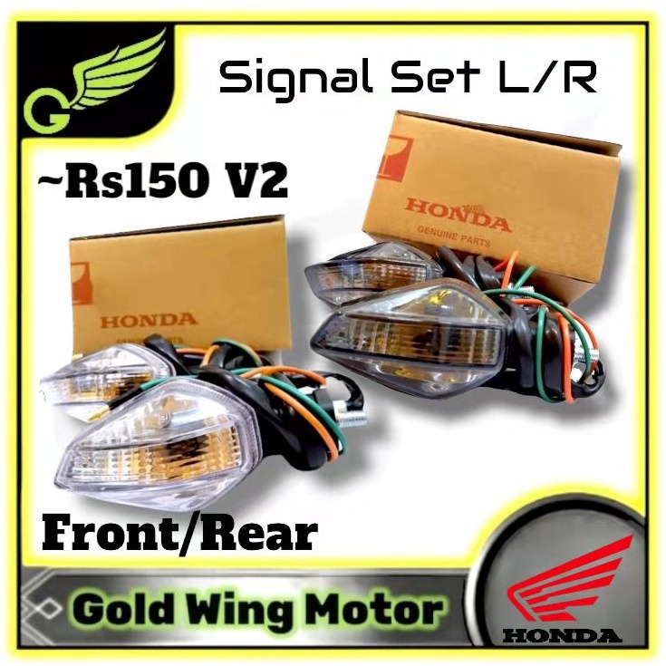 HONDA RS150 V2 CUTTING FRONT REAR SIGNAL L/R SET SIGNAL WINKER ASSY STD PNP RS WAVE ALPHA CX DX ...