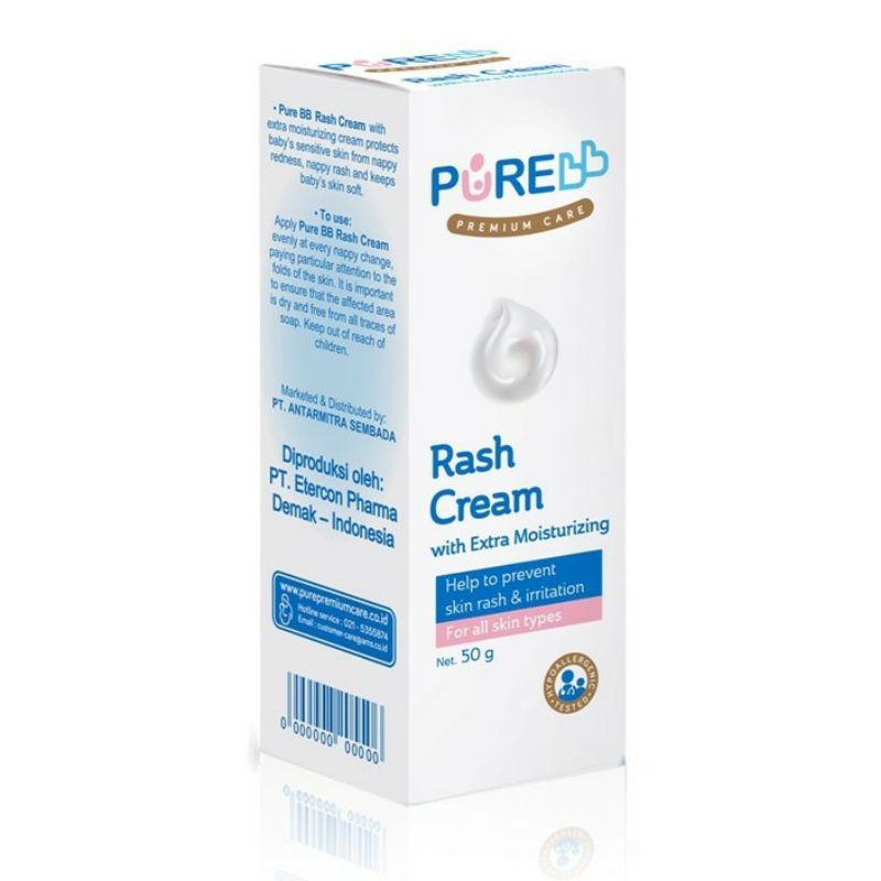 Pure BB Rash Cream Anti Rash Baby 50g | Pure Baby Rash Cream Diaper ...