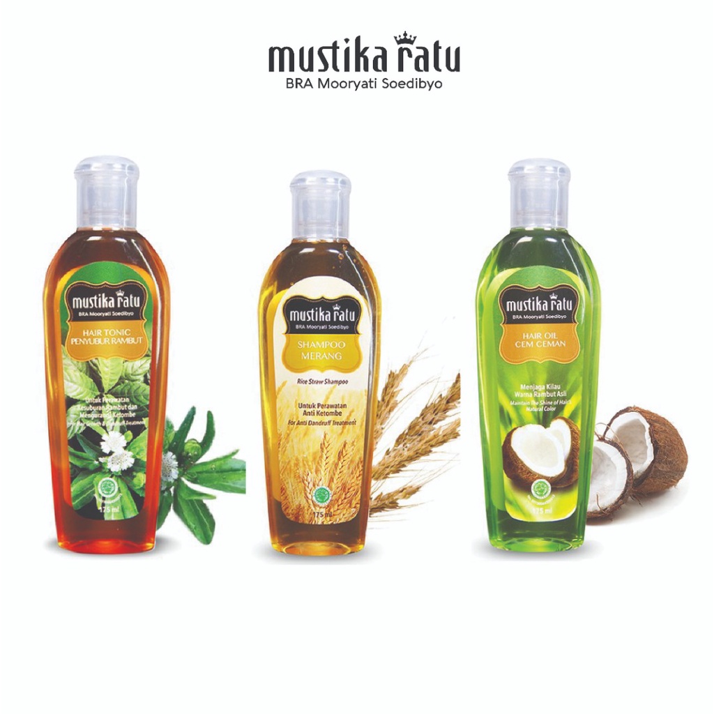 Mustika Ratu Basic Anti Dandruff Set (Shampoo Merang + Hair Tonic ...