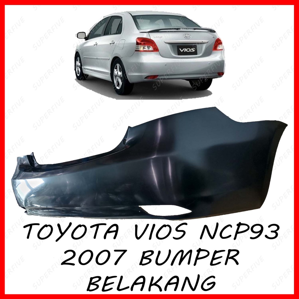 TOYOTA VIOS NCP93 (2007 - 2012) REAR BUMPER / BUMPER BELAKANG | Shopee ...