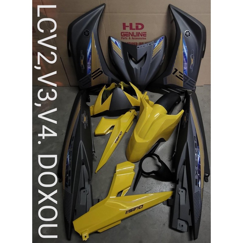 Ready Stock HLD Coverset Yamaha LC135 V1 V2 V3 V4 Doxou Sticker Tanam ...