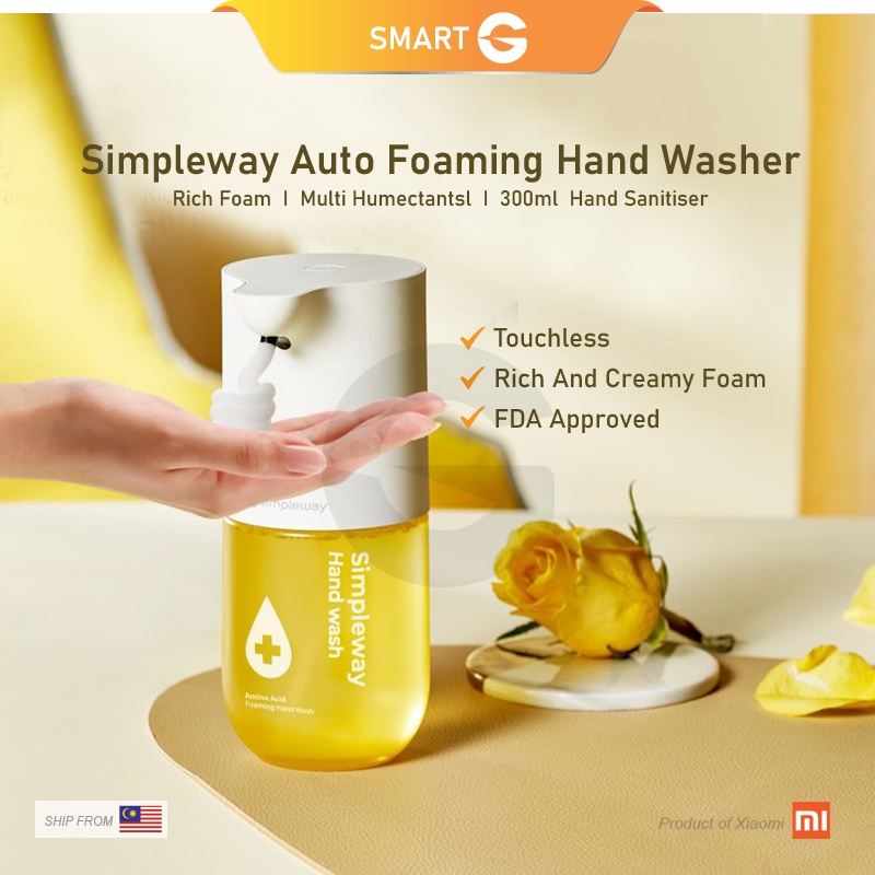 𝗦𝗺𝗮𝗿𝘁𝗚 Xiaomi Mijia Simpleway Hand Wash Sanitiser Auto Foam Soap ...