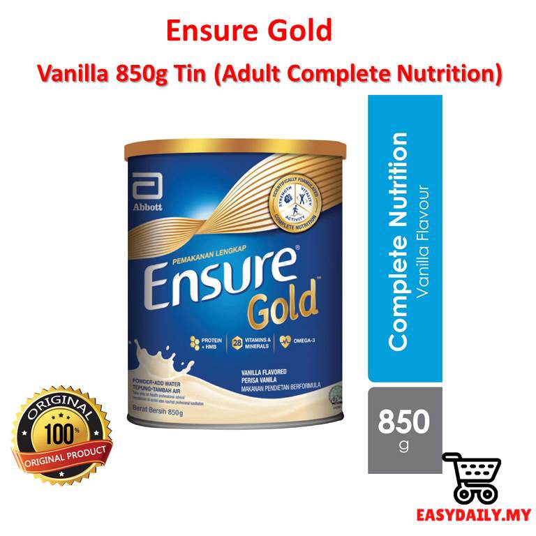 Ensure Gold Vanilla 850g Tin (Adult Complete Nutrition) | Shopee Malaysia