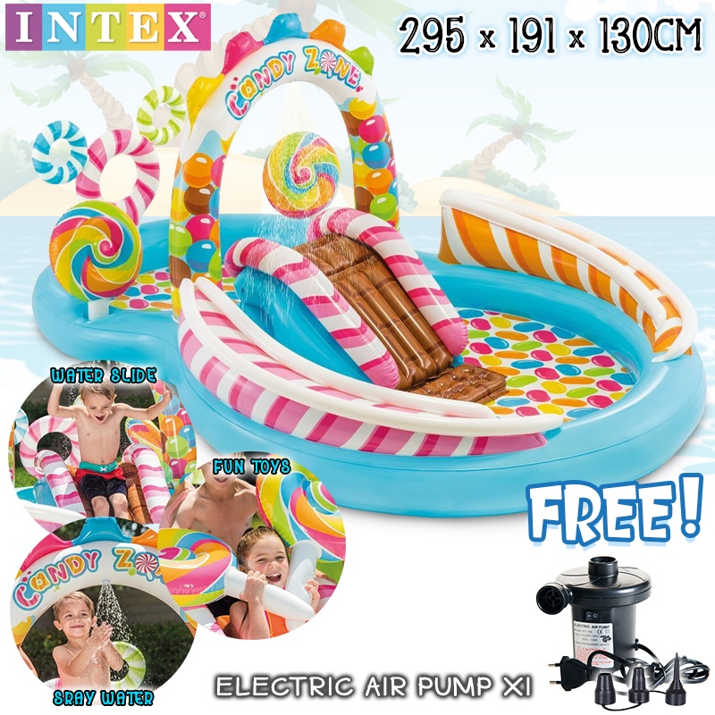 INTEX 57149 Candy Zone Play Center Children Toy Play Ground Inflatable ...