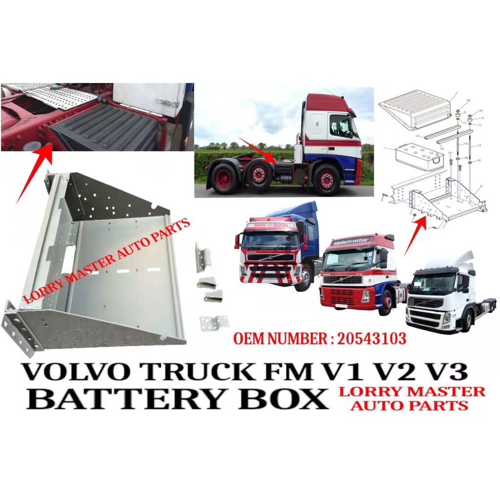 BATTERY BOX VOLVO TRUCK FM V1 V2 V3 20543103 | Shopee Malaysia