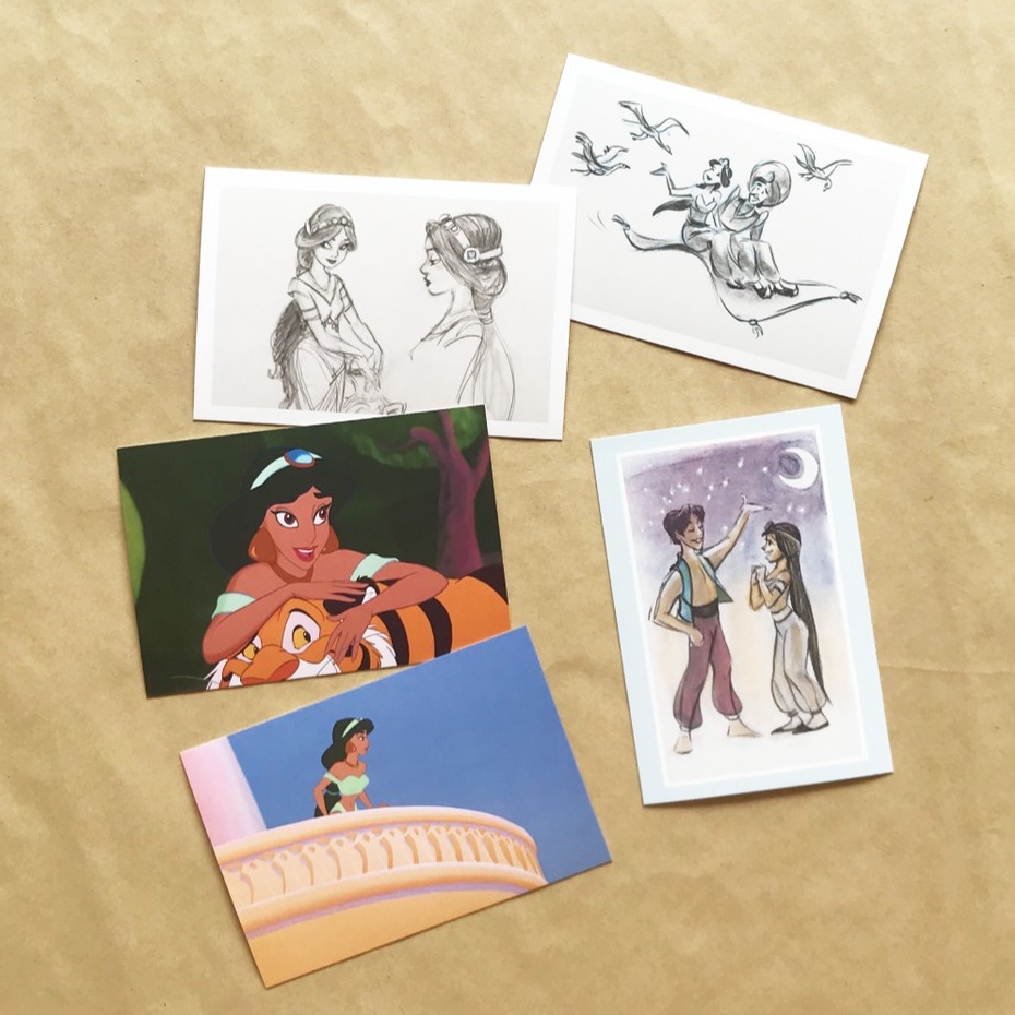 Disney Princess Postcard - Jasmine Set D046 (5 pcs) | Shopee Malaysia