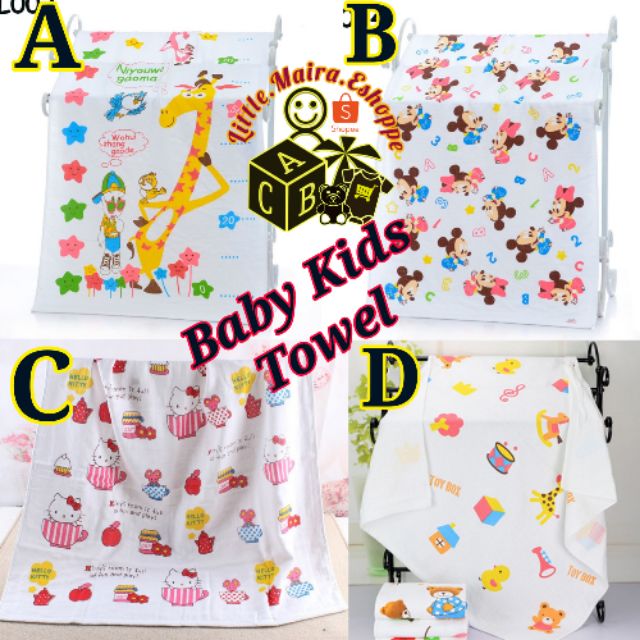 Tuala Budak Murah Kanak-kanak Kids Towels Mickey Cartoon Theme Washable ...