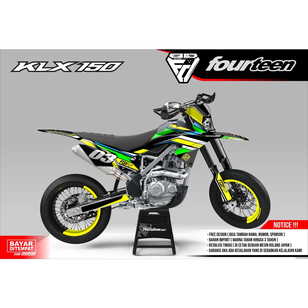Decal klx 150 BF - OLD HIAJU custom full body klx DECAL sticker ...