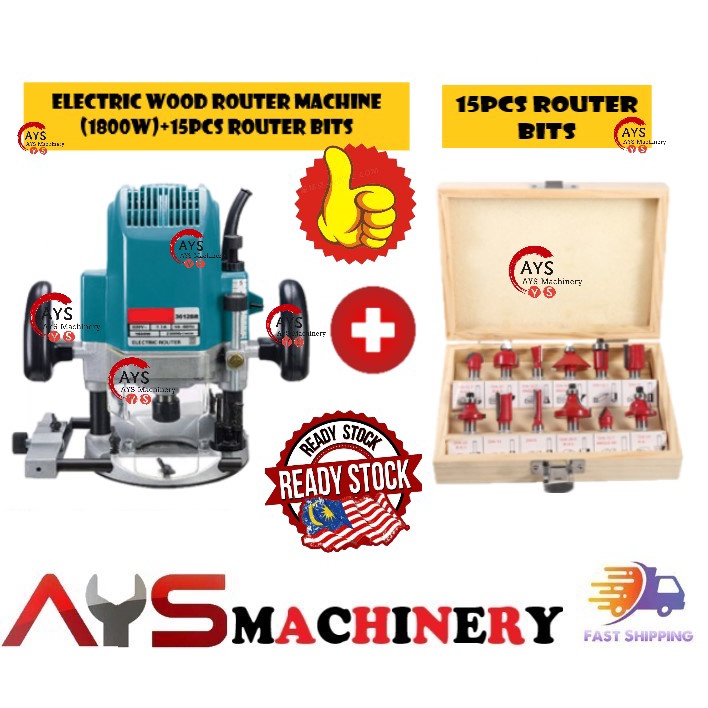 Electric Router Machine/Hand Trimmer WOOD WORKING MACHINE | Shopee Malaysia
