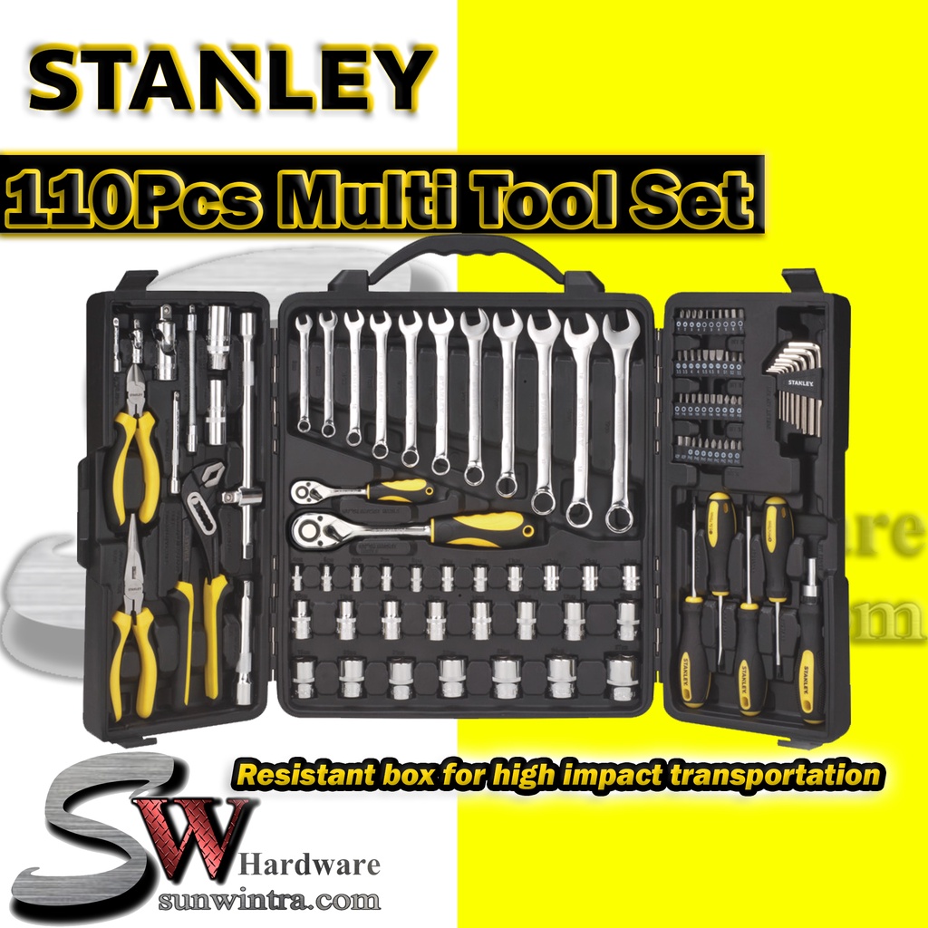 STANLEY STMT81243-840 110Pcs Multi Tools Set Tool Kit Set | Shopee Malaysia