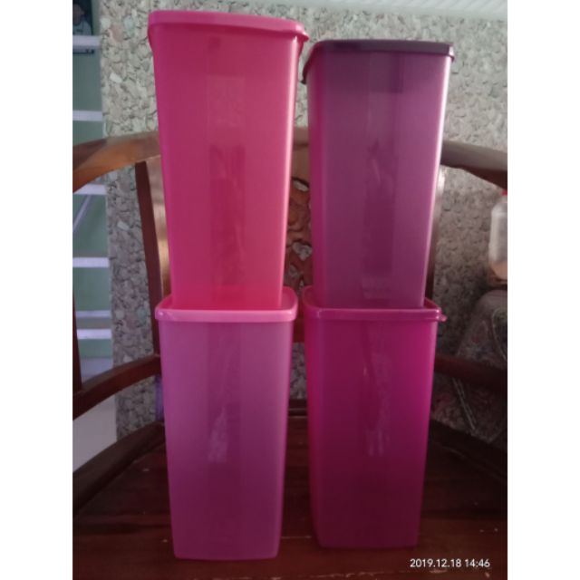Tupperware Large Square Round 2L (4pcs) | Shopee Malaysia