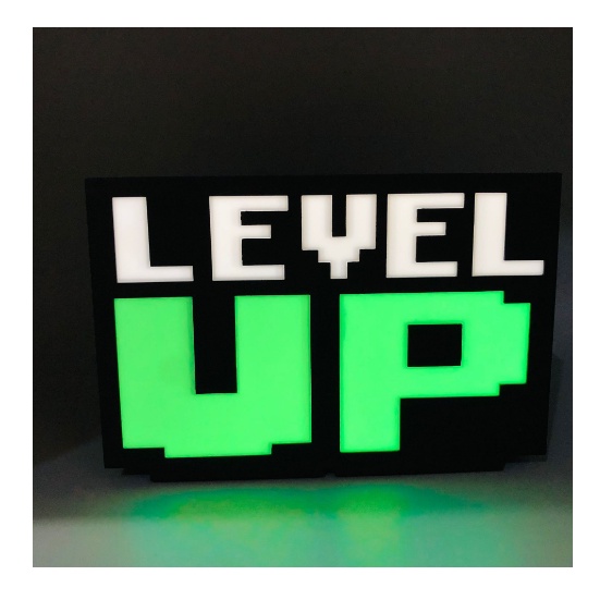 Level Up Light Gaming Table Light Decoration Light Gaming Room Night ...