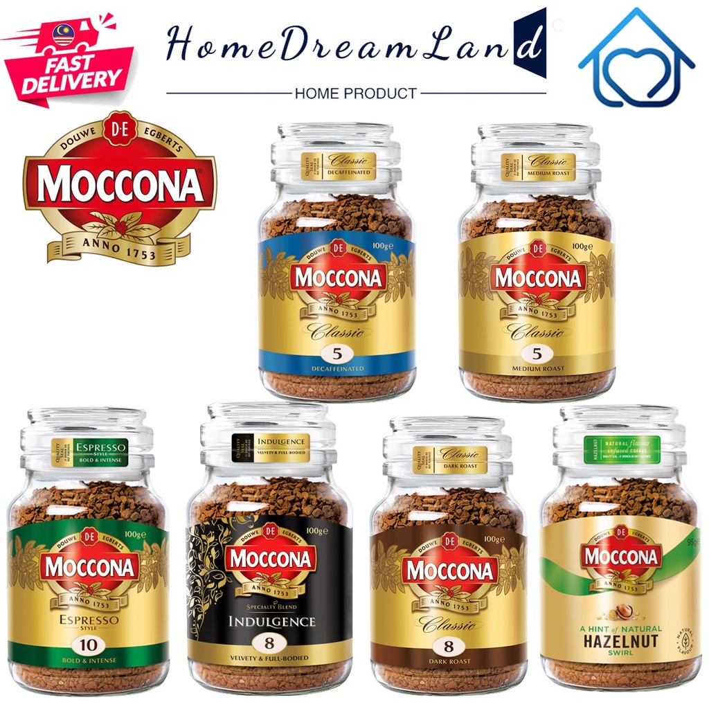 Moccona Classic Dark Freeze Dried 8 Coffee 100G95G Roast/Classic ...