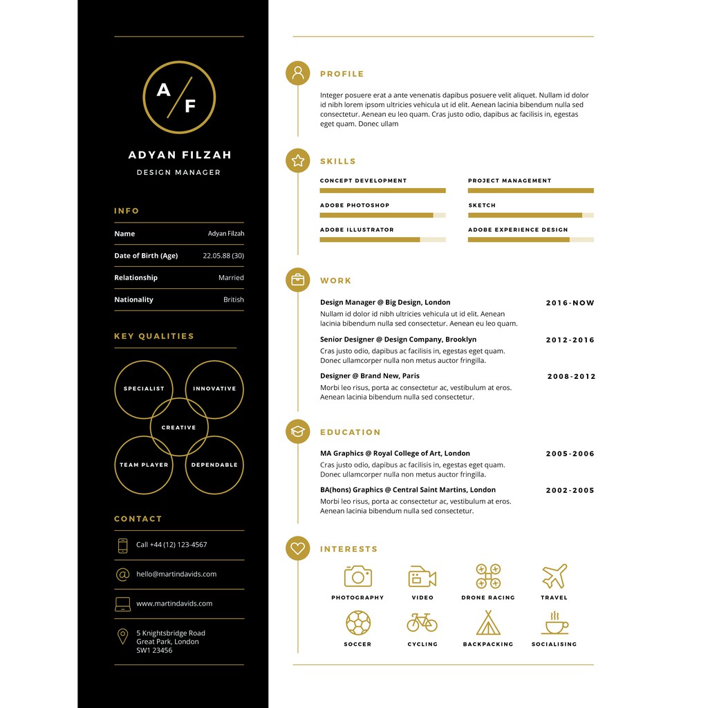 Template CV & Resume (Professional & Clean) | Shopee Malaysia