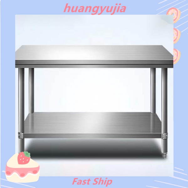Ready Stock💓💓Disassembly Of Double-Layer Stainless Steel Workbench ...