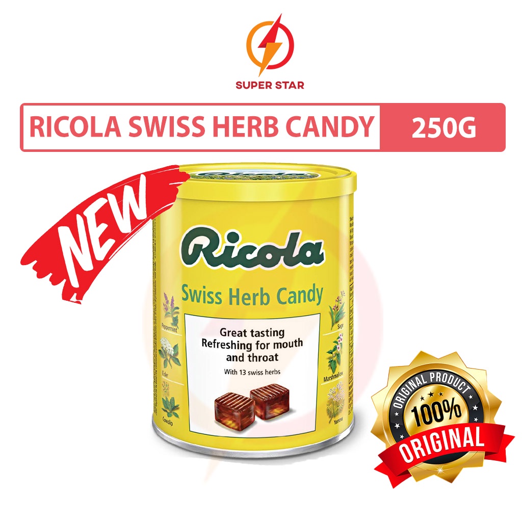 Ricola Swiss Herb Candy Original Herb 250g | Shopee Malaysia