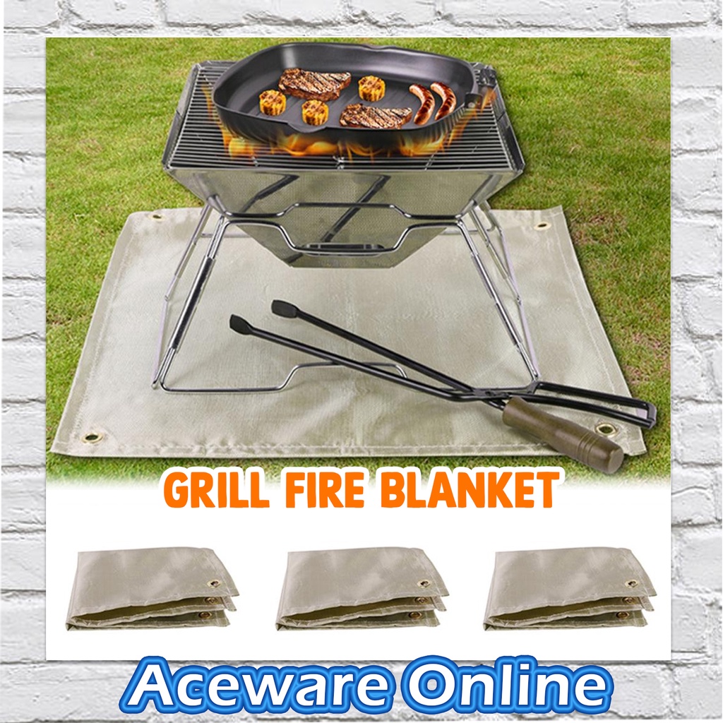Fire Pit Mat Fireproof Camping Stove Grill Outdoor Camping Portable ...