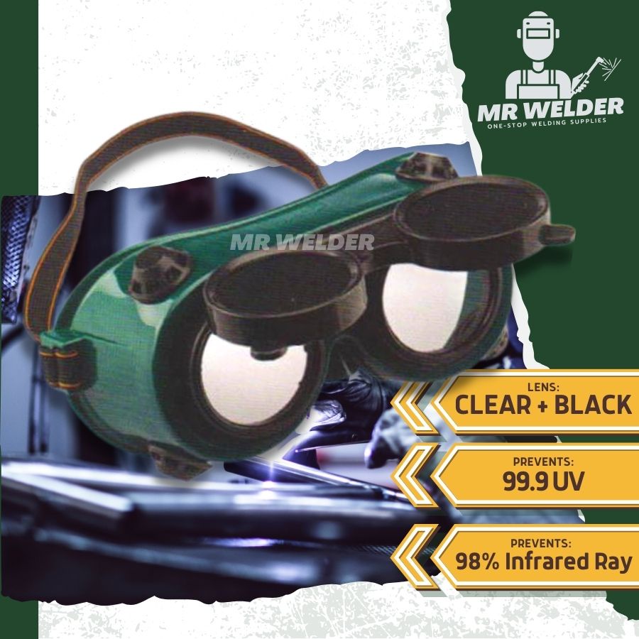 Welding Safety Goggle Eye Protection With Clear and Black Lens ...