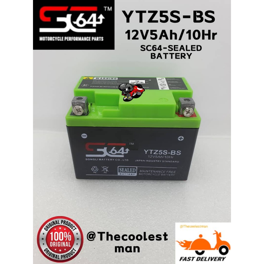 🔥💯%ORIGINAL ️ YTZ5S-BS BT4 Koyoko Nanogel Battery EX5 FI W125 Future ...