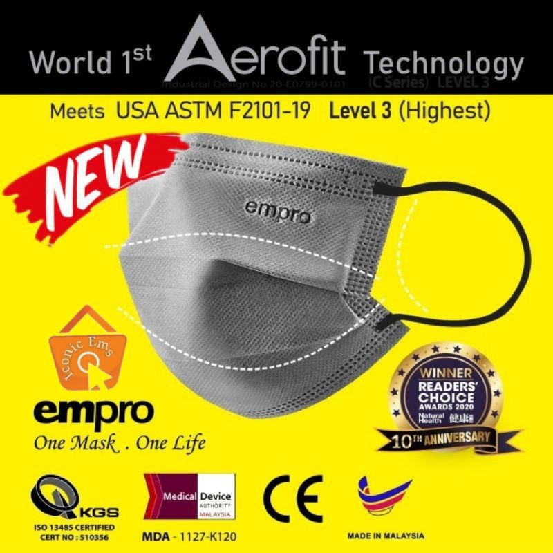 Empro G Series With Aerofit Technology ASTM Level 3 Surgical Face Mask ...