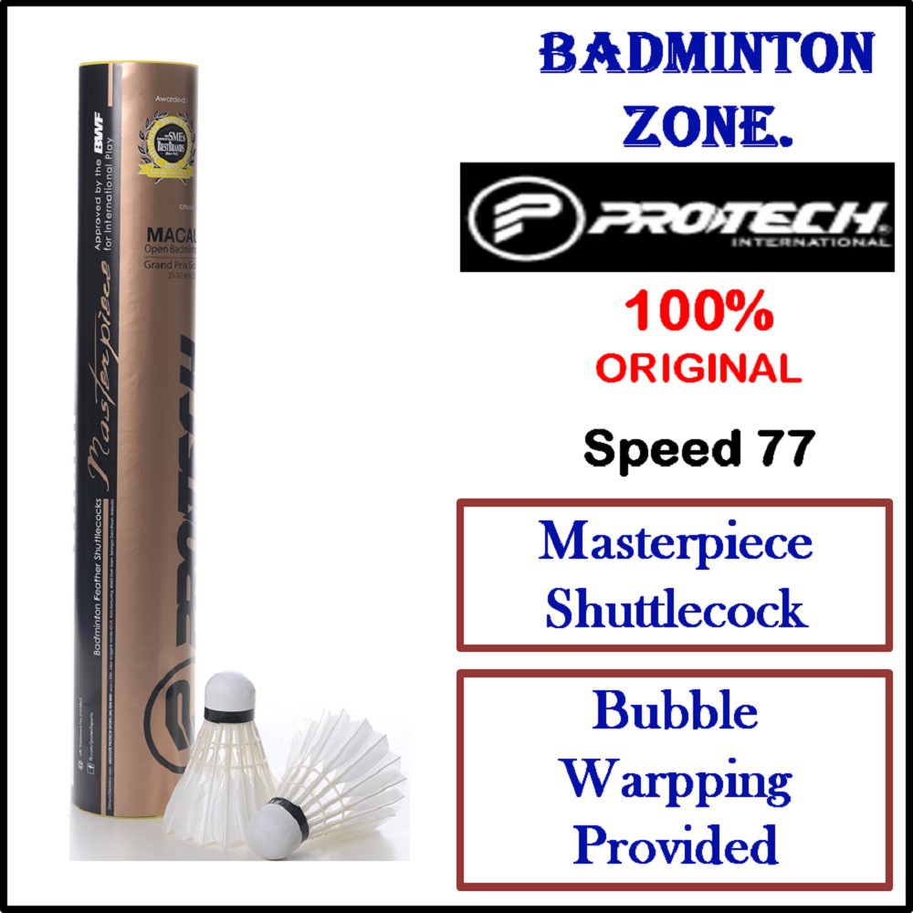 Protech Masterpiece (Original) (Bubble Wrapping) Speed 77 Badminton ...