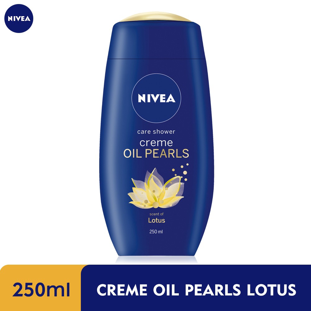 NIVEA Bath Care Shower Crème & Oil Pearl - Pearl Lotus (250ml) Sabun ...