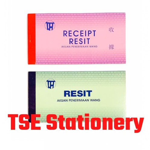 TLH Receipt Book / Buku Resit / Buku Resit Rasmi / 正式收据 With Numbering ...