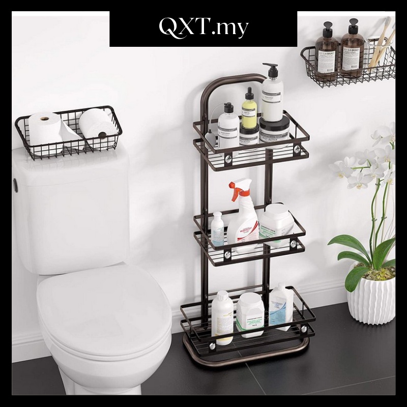 Modern Bathroom Rack 3 Tiers Stainless Steel Bathroom Standing Shower ...