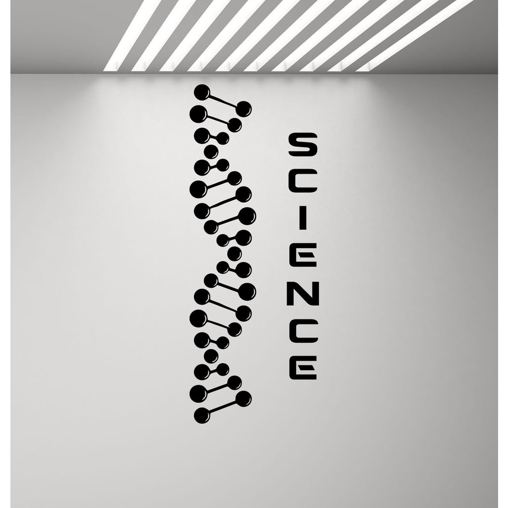 Science Wall Decal Classroom Sign DNA Decal School Education Quote Wall ...