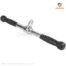 FT02 20" Revolving Cable Bar (50cm) Solid Straight Lat Pulldown Handle ...