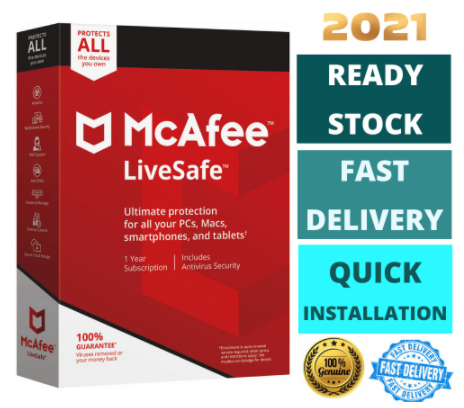 [LIFETIME] McAfee LiveSafe Antivirus Software | Shopee Malaysia