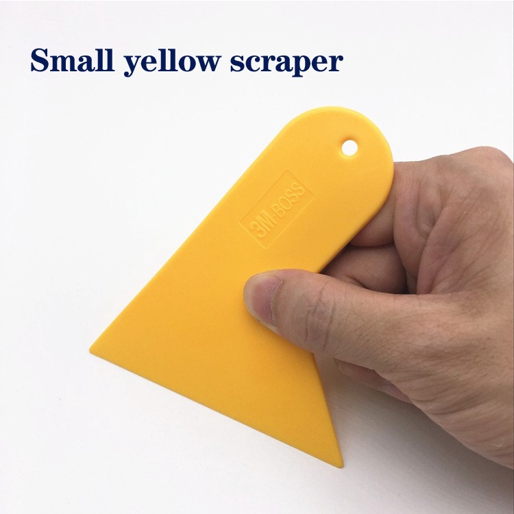Car film tool 3M yellow small scraper carbon fiber special scraper car ...