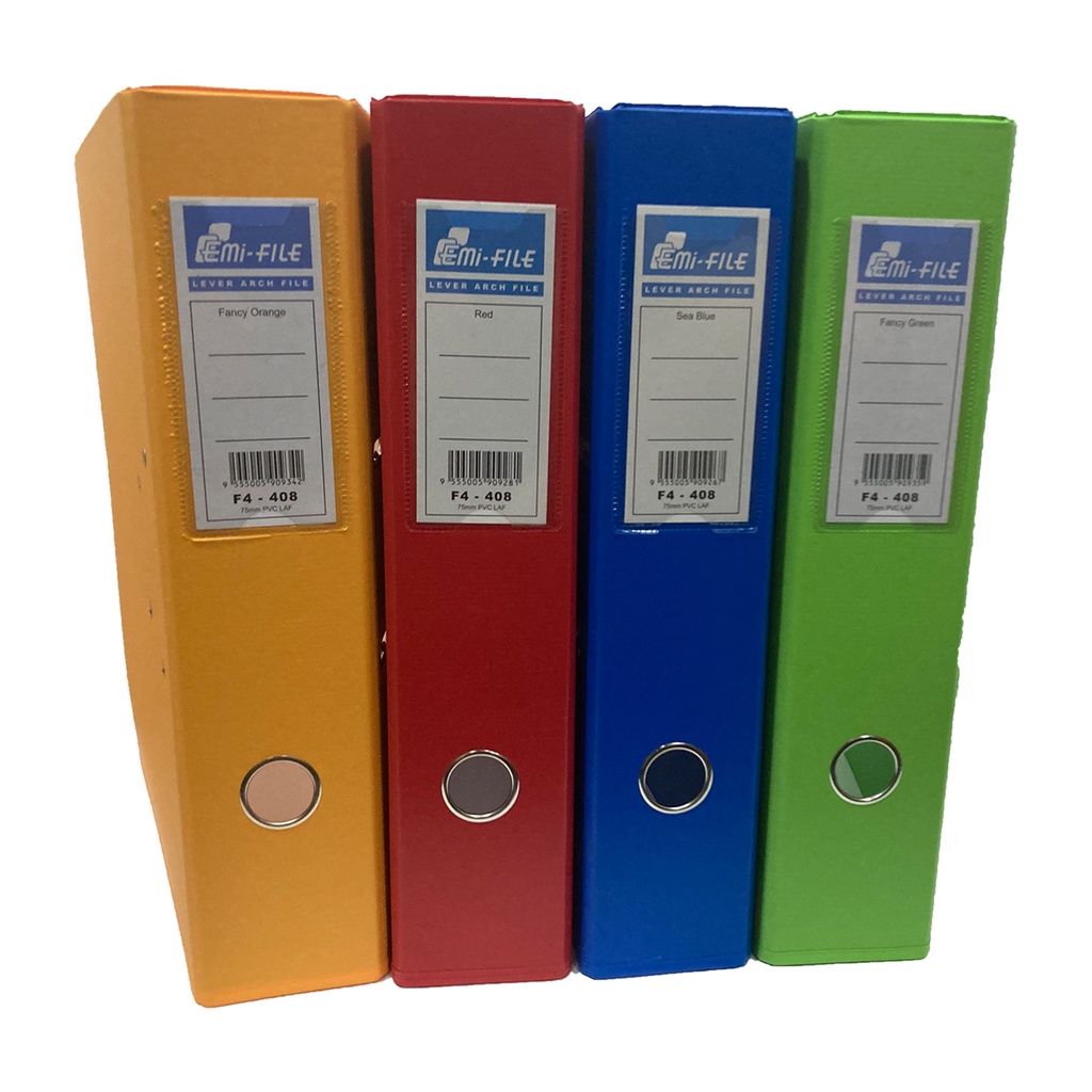 [GY Office] EMI-FILE PVC Lever Hard Cover Arch File - 75MM (F4) -408 ...