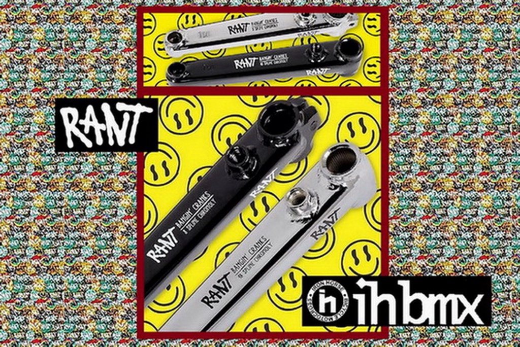 RANT BANGIN 8 CRANKS Left Right Driving Universal Crank Black Extreme ...