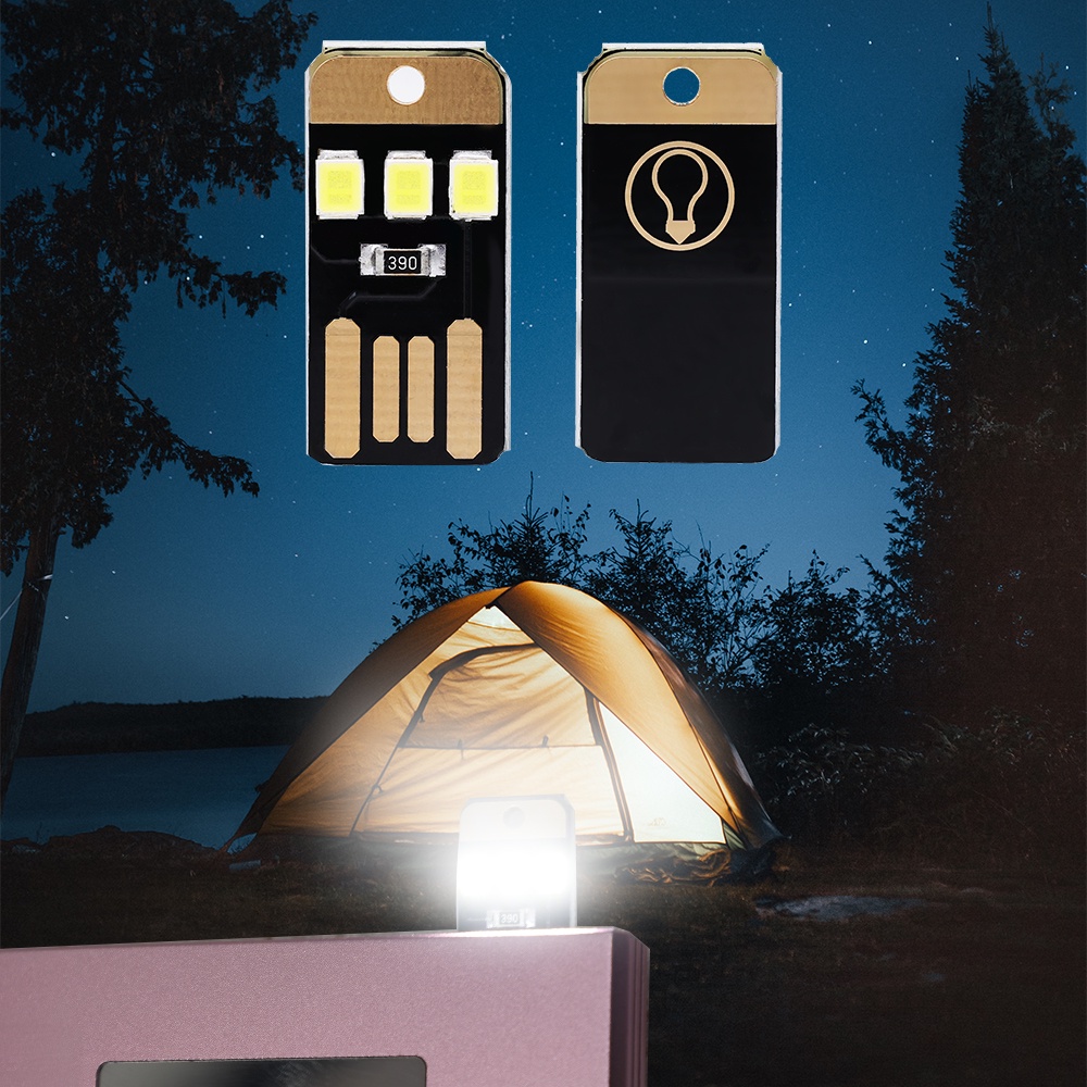 USB Card Lights Outdoor Portable Camping Led Keychain Light for Laptop ...