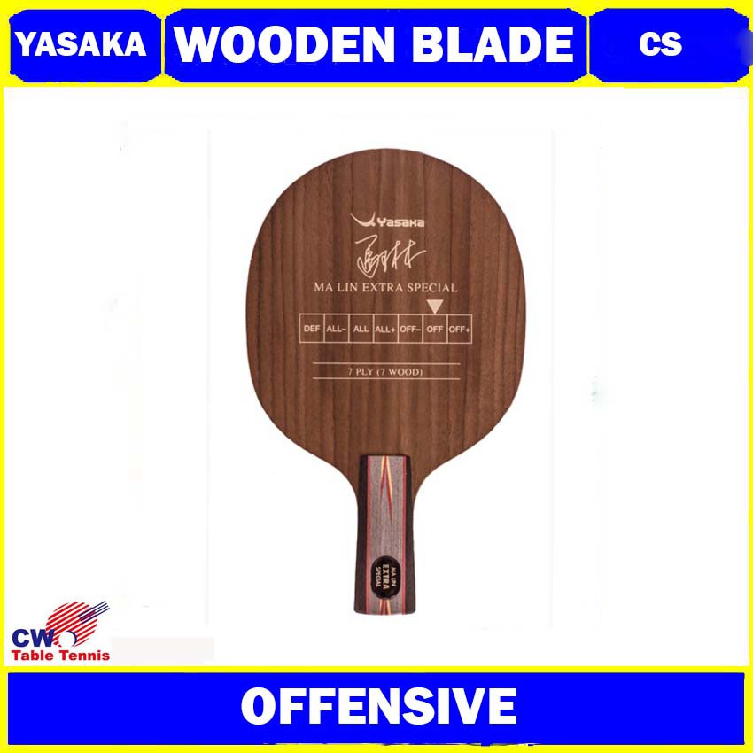 YASAKA Ma Lin Extra Special 7-Ply Wood (CS) TableTennis Blade Ping Pong Bat (READY STOCK ...