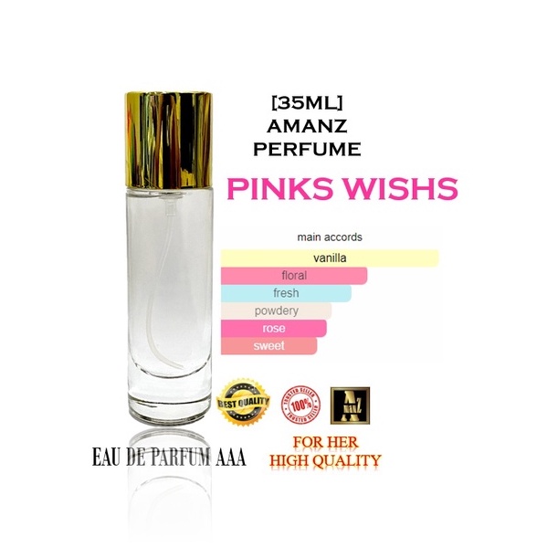 PERFUME PINK WISH V. S (AMANZ PERFUME) [35ML] EAU DE PERFUME MINYAK ...