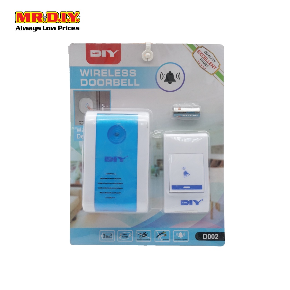 (MR.DIY) Battery Wireless Doorbell | Shopee Malaysia