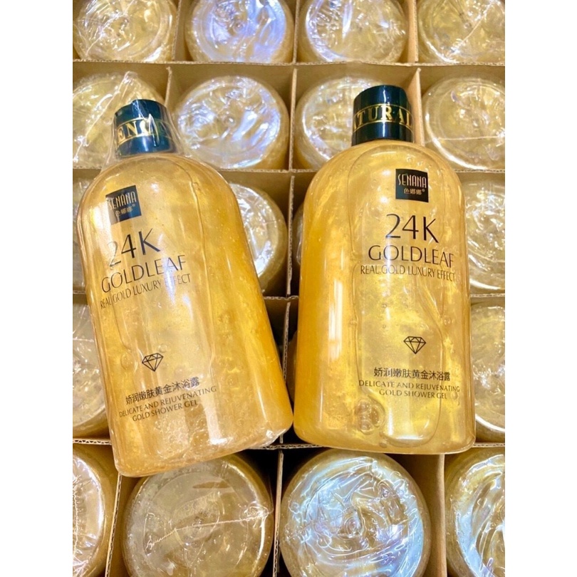Senana venzen 24K gold shower gel foam moisturizing skin deep cleansing ...