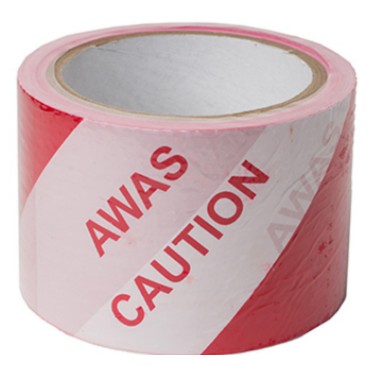 Red White Awas Caution Hazard Tape Non Adhesive Barrier Warning Tape ...